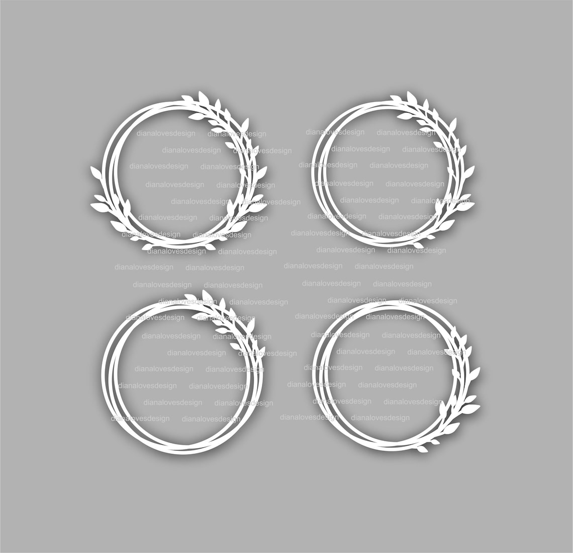 Cake Topper Frame, Wedding Cake Topper Svg, Wreath Frame Svg, Circle ...