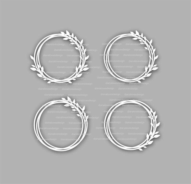 Cake Topper Frame Wedding Cake Topper Svg Wreath Frame Svg | Etsy