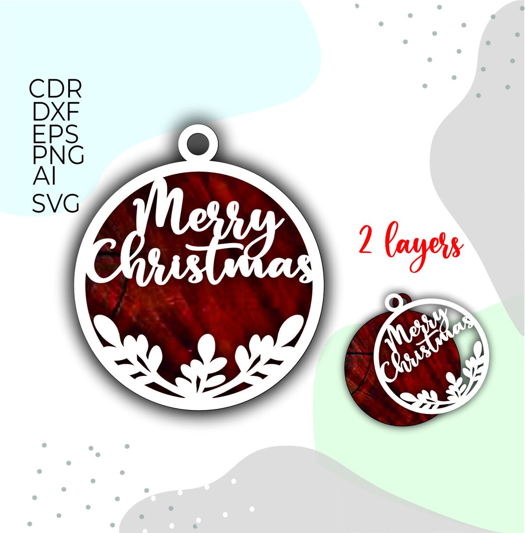 Merry Christmas Svg Ornaments Svg, Multi Layer Svg, Christmas Layered ...