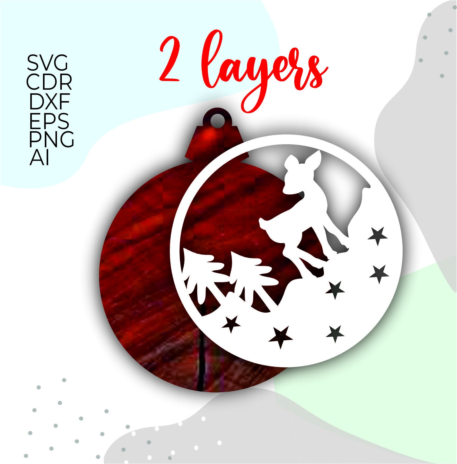 3d Multi Layer Svg 3d Layered Christmas Svg Christmas - Etsy