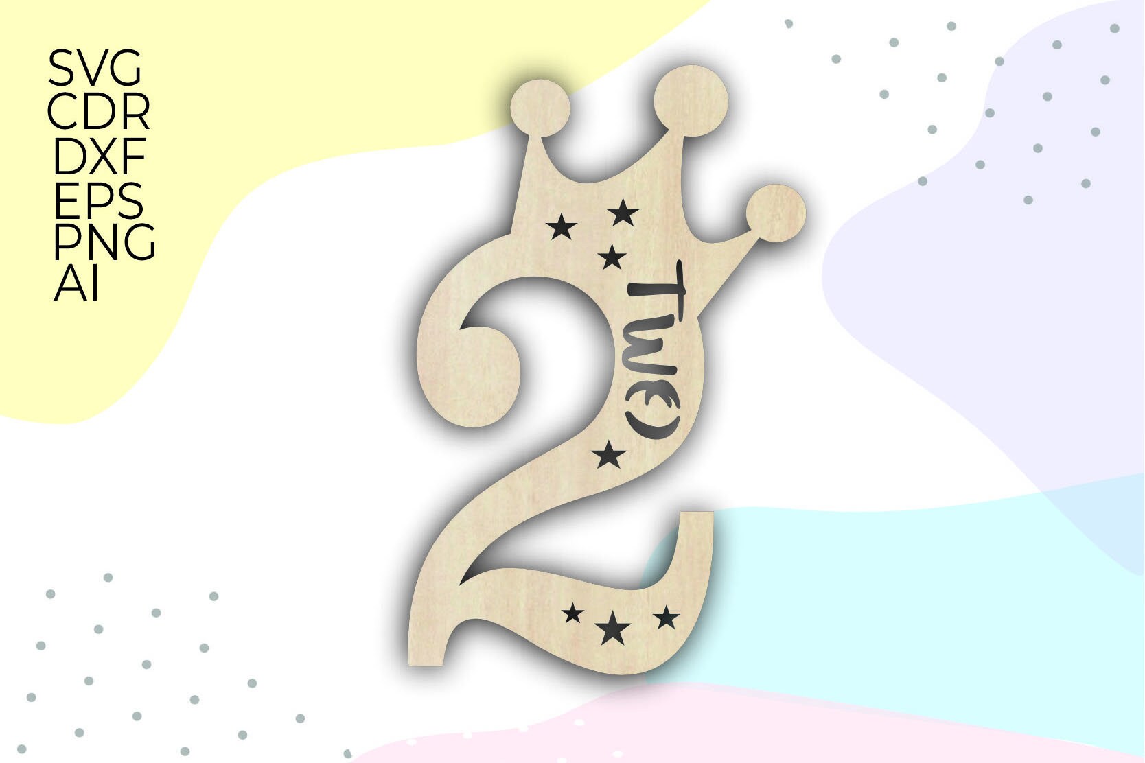 2nd Cake Topper Svg Happy Birthday Number Two Cake Topper - Etsy Canada