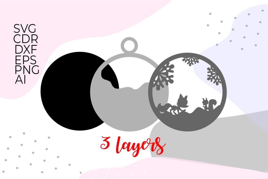 3d Layered Christmas Svg Multi Layer Svg Files for - Etsy