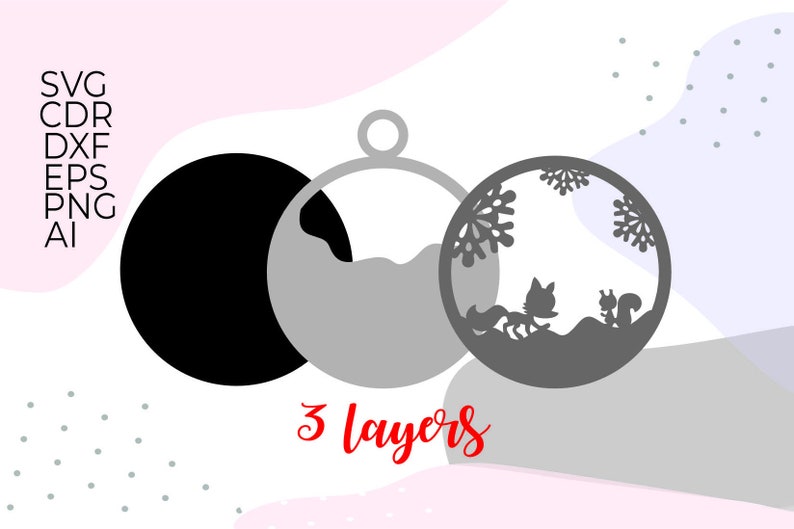 3d Layered Christmas Svg Multi Layer Svg Files for - Etsy