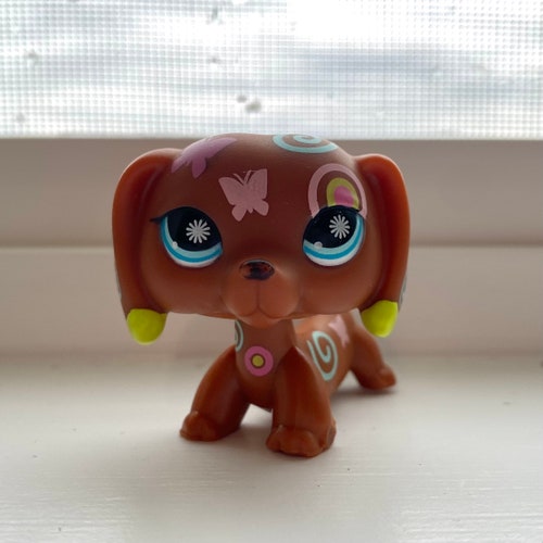 LPS Littlest Pet Shop Brown /white Collie Hasbro - Etsy