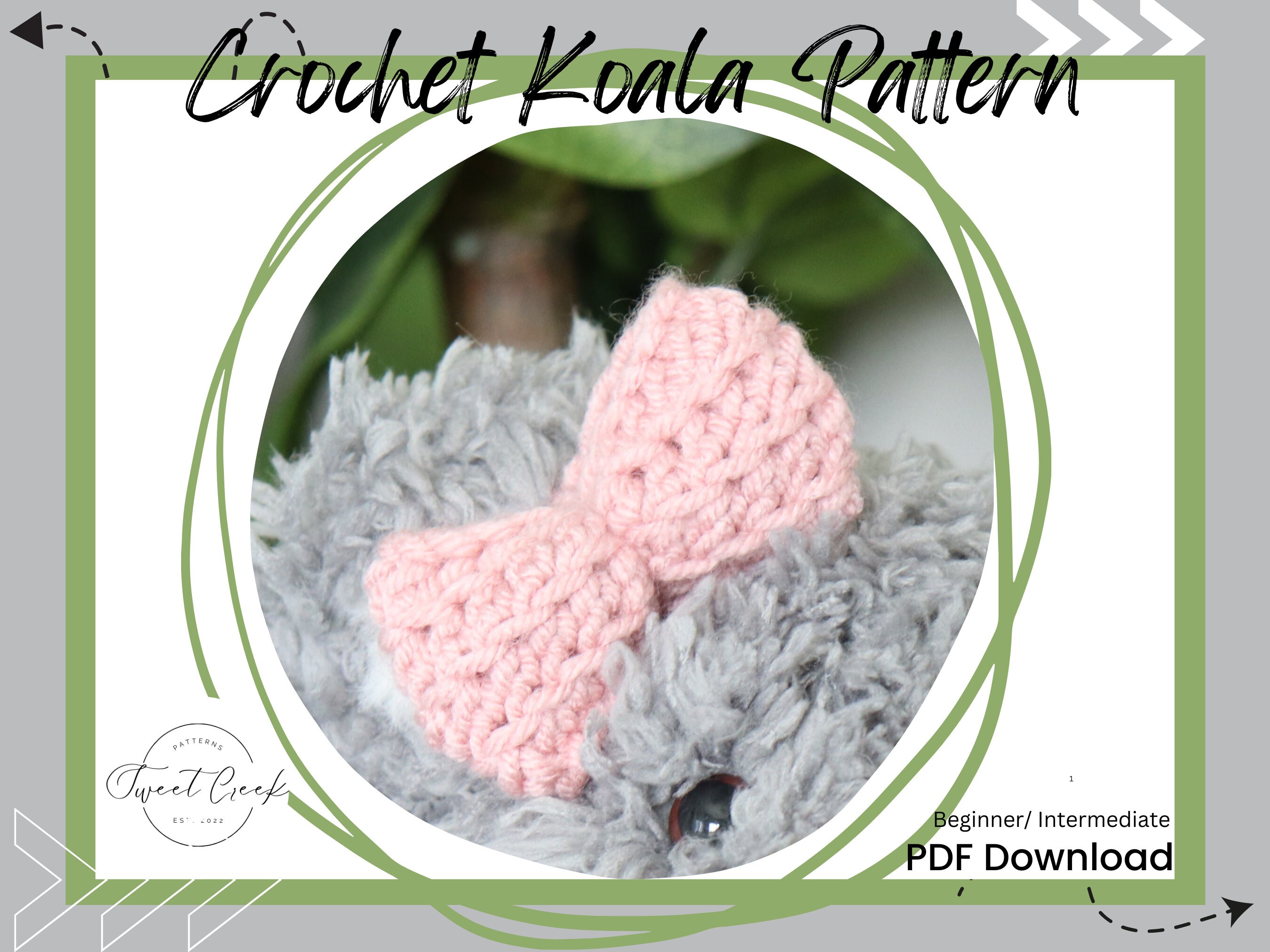 Crochet Pattern: Koko the Koala SMALL Lovey Koala Pattern Crochet Koala ...