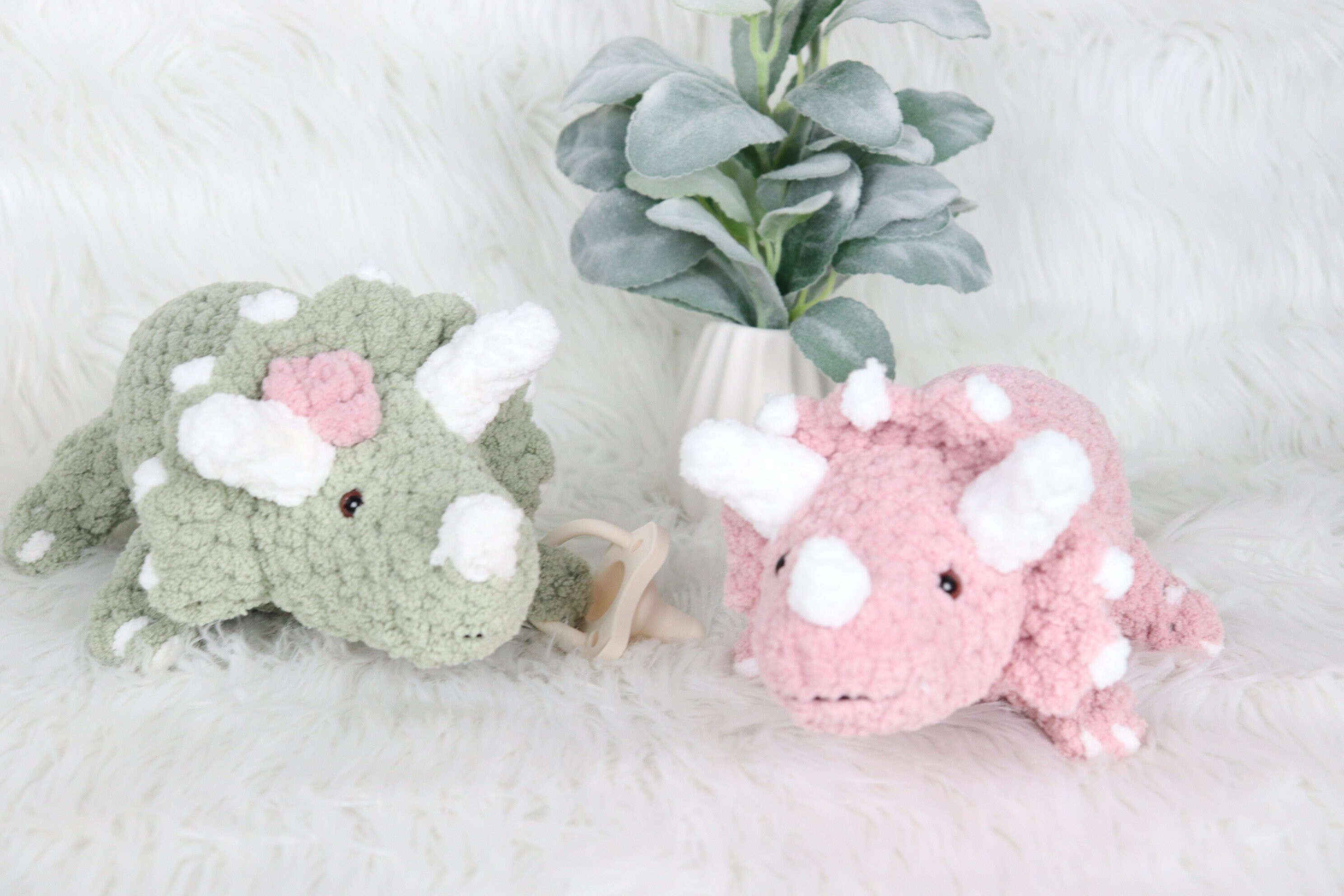 Crochet Triceratops PATTERN Crochet Triceratops Dinosaur Crochet ...