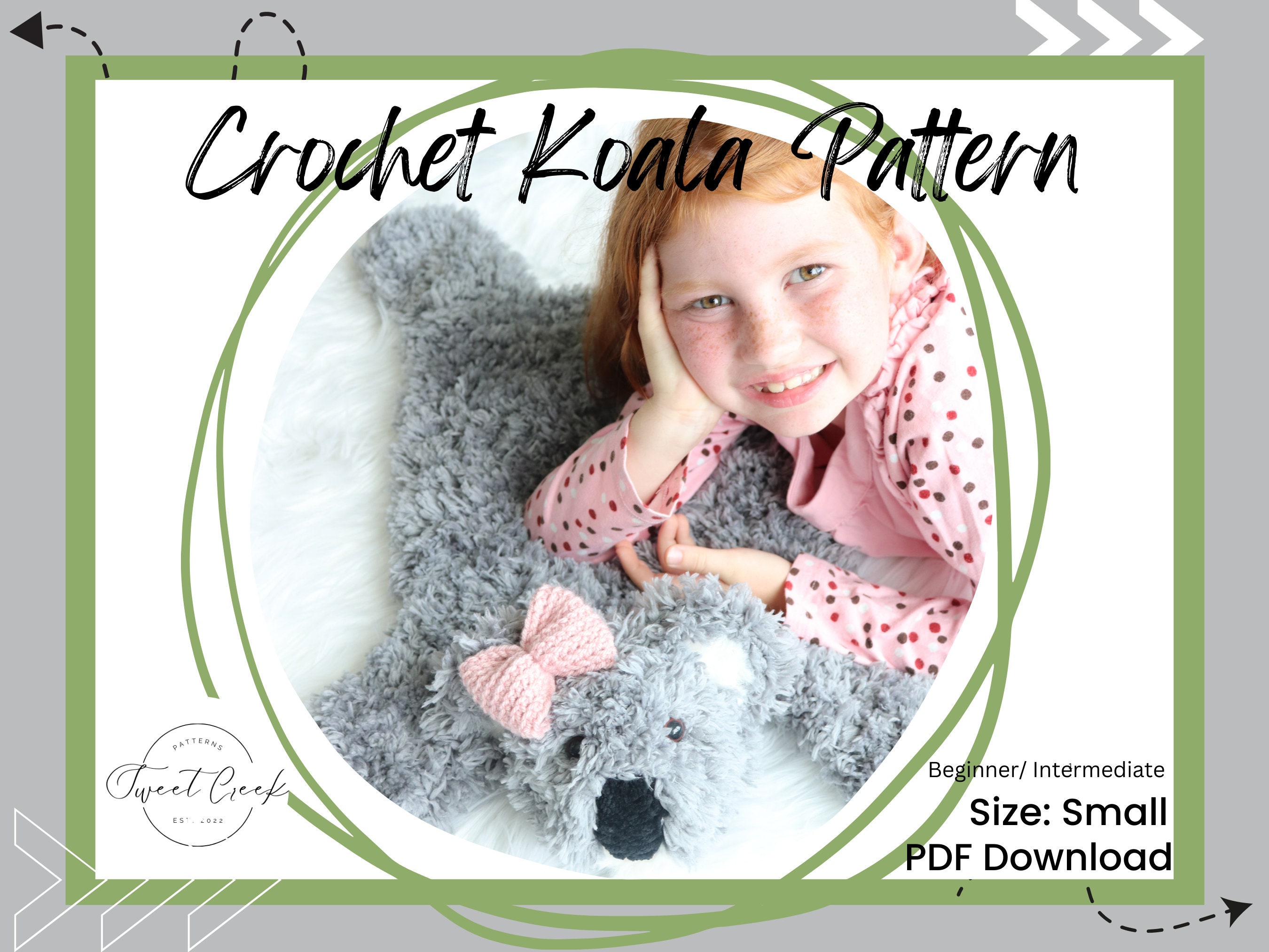 Crochet Pattern: Koko the Koala SMALL Lovey Koala Pattern Crochet Koala ...