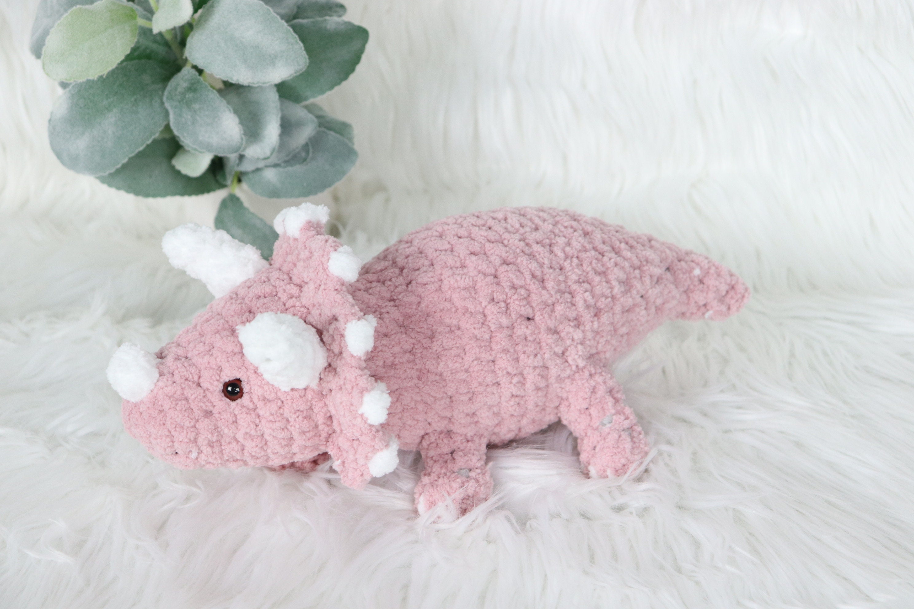 Crochet Triceratops PATTERN Crochet Triceratops Dinosaur Crochet ...