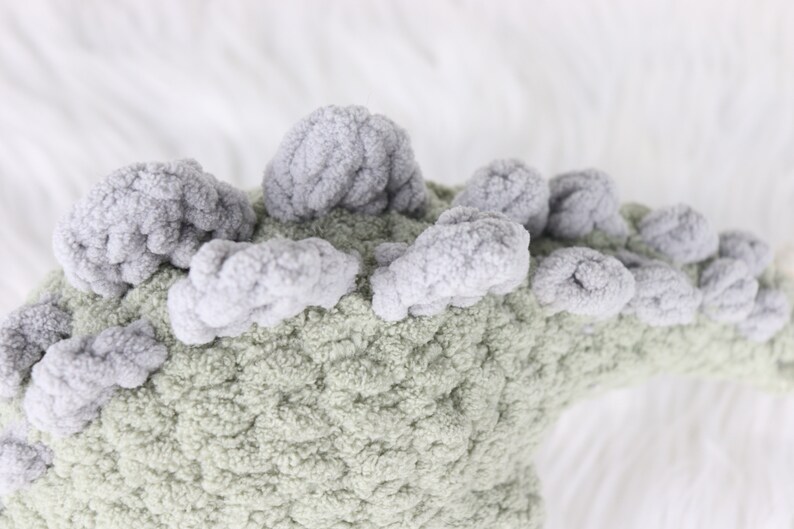 Crochet Stegosaurus Pattern Low-sew Dinosaur Pattern Crochet Dinosaur ...