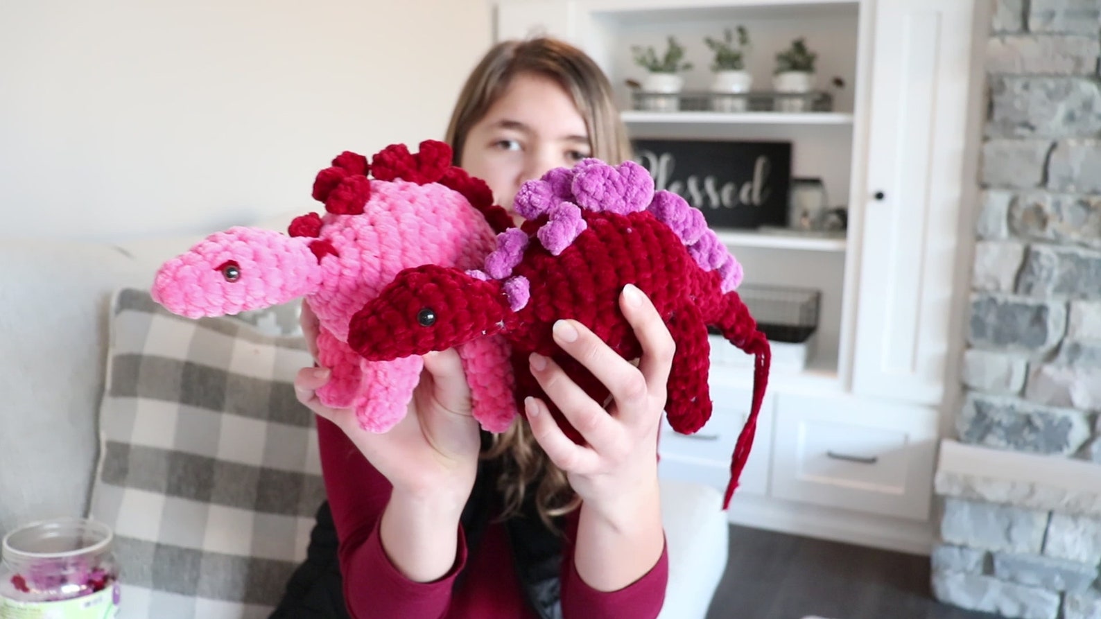 Crochet Stegosaurus Pattern Low-sew Dinosaur Pattern Crochet Dinosaur ...