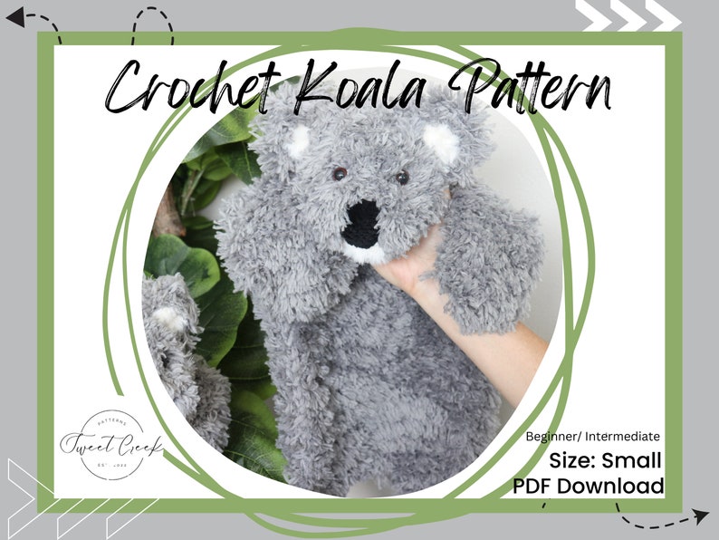 Crochet Pattern: Koko the Koala SMALL Lovey Koala Pattern Crochet Koala ...