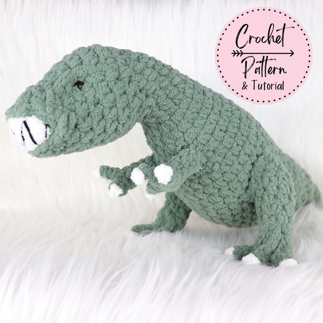 Crochet T-rex PATTERN | Crochet Dinosaur | Crochet Amigurumi Dinosaur ...