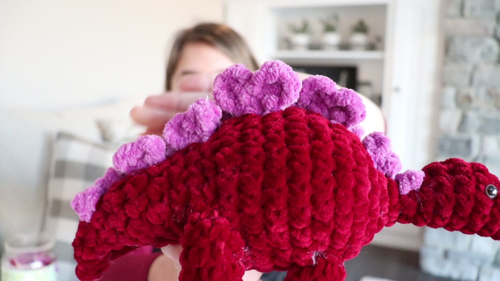 Crochet Stegosaurus Pattern Low-sew Dinosaur Pattern Crochet Dinosaur ...