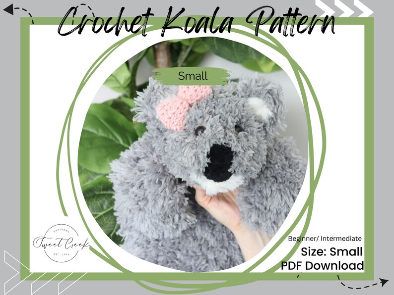 Crochet Pattern: Koko the Koala SMALL Lovey Koala Pattern - Etsy