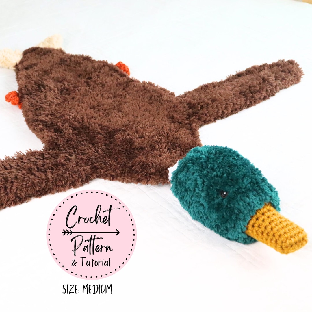 MEDIUM Crochet Mallard Lovey Pattern | Crochet Mallard Pattern ...