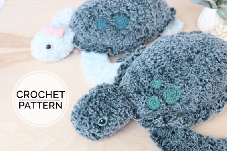 SMALL Crochet Turtle Pattern, Mini Turtle Crochet Pattern, Turtle Lovey ...