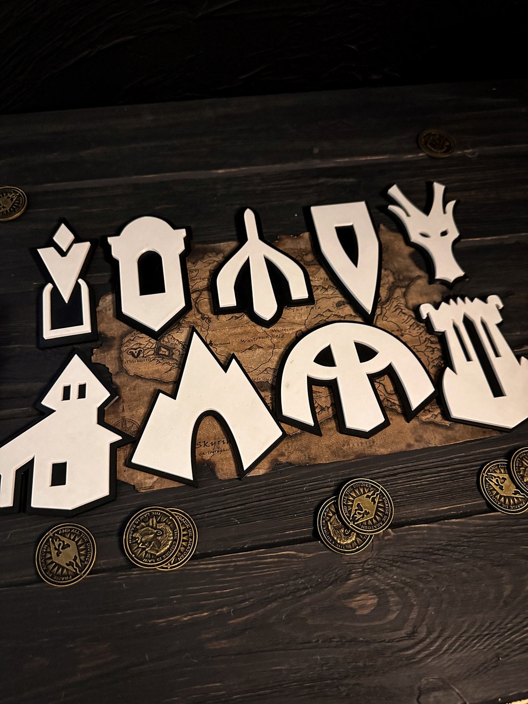 Skyrim Map Symbols, Quest and Location Markers, Fridge Magnets the ...