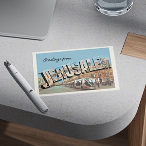 Jerusalem Post Card | Vintage Post Card | Greetings From Jerusalem ...