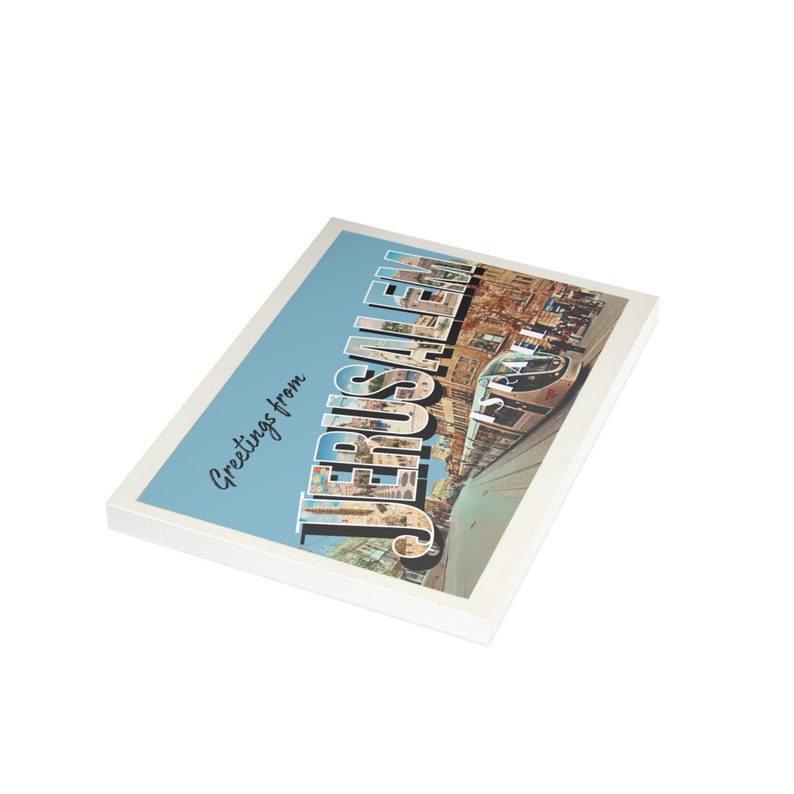 Jerusalem Post Card | Vintage Post Card | Greetings From Jerusalem ...