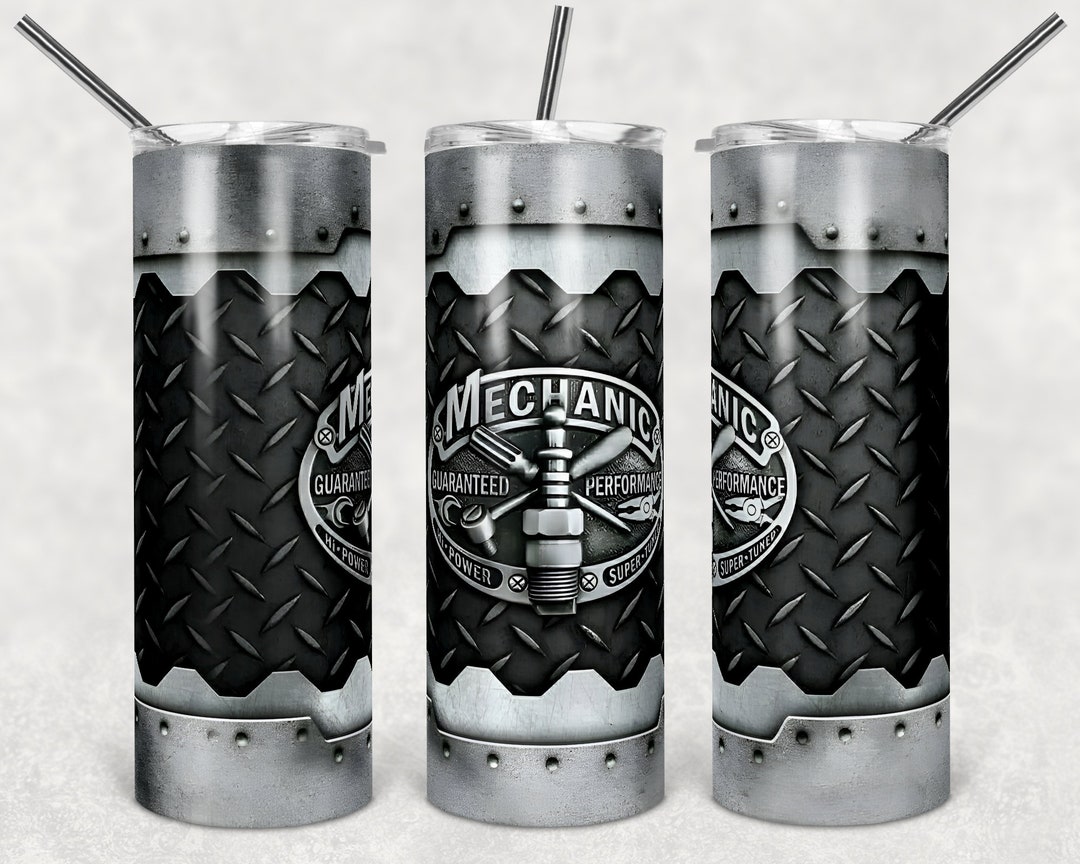 Mechanic - Guaranteed Performance for 20 OZ Sublimation Skinny Tumbler ...