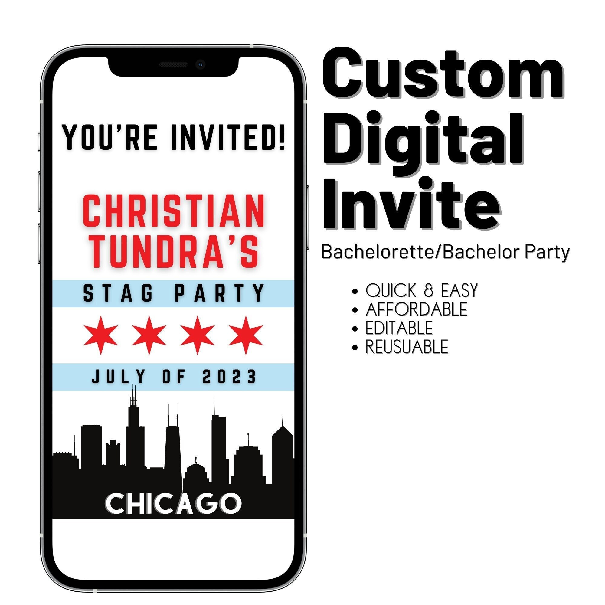 Christian Bachelor Party Invitations