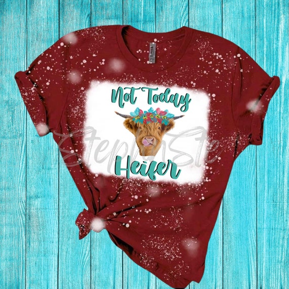 Not Today Heifer Funny Cow PNG JPEG Digital Design | Etsy