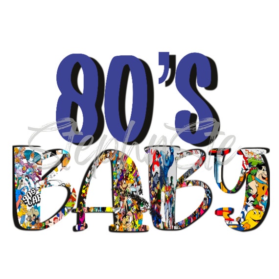 80s Baby Digital Download PNG SUBLIMATION FILE - Etsy