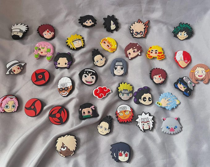 Bundle of 5 Anime Croc Charms - Etsy