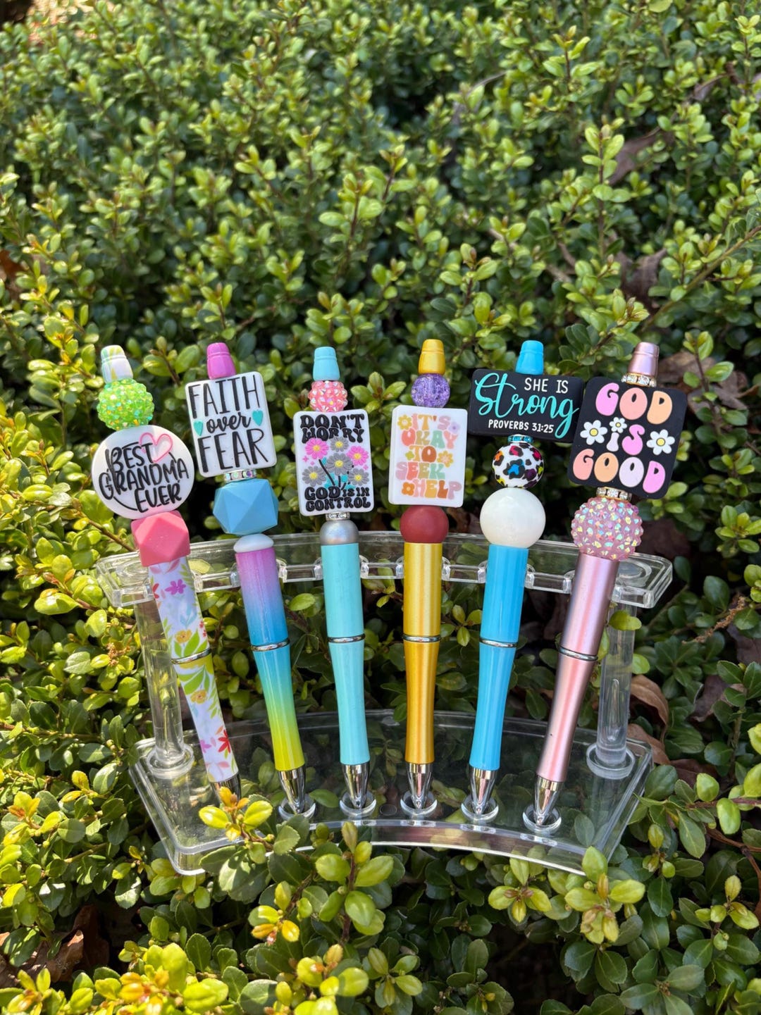 Beaded Ballpoint Pen With Ink Refill - Etsy