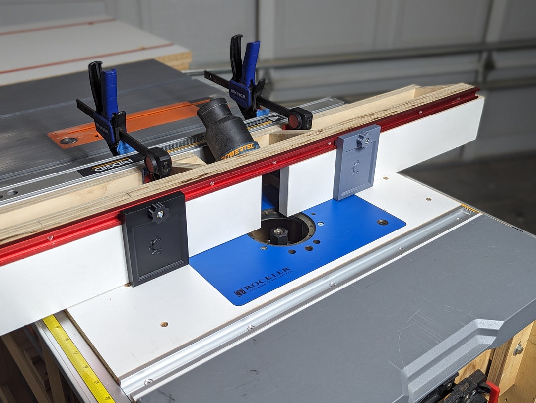 Front Facing T-track Stop Block for Router Table | Miter Saw Station ...
