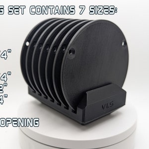 4" Dia. Rockler Router Plate Insert Ring Set With Caddy | Router Table ...