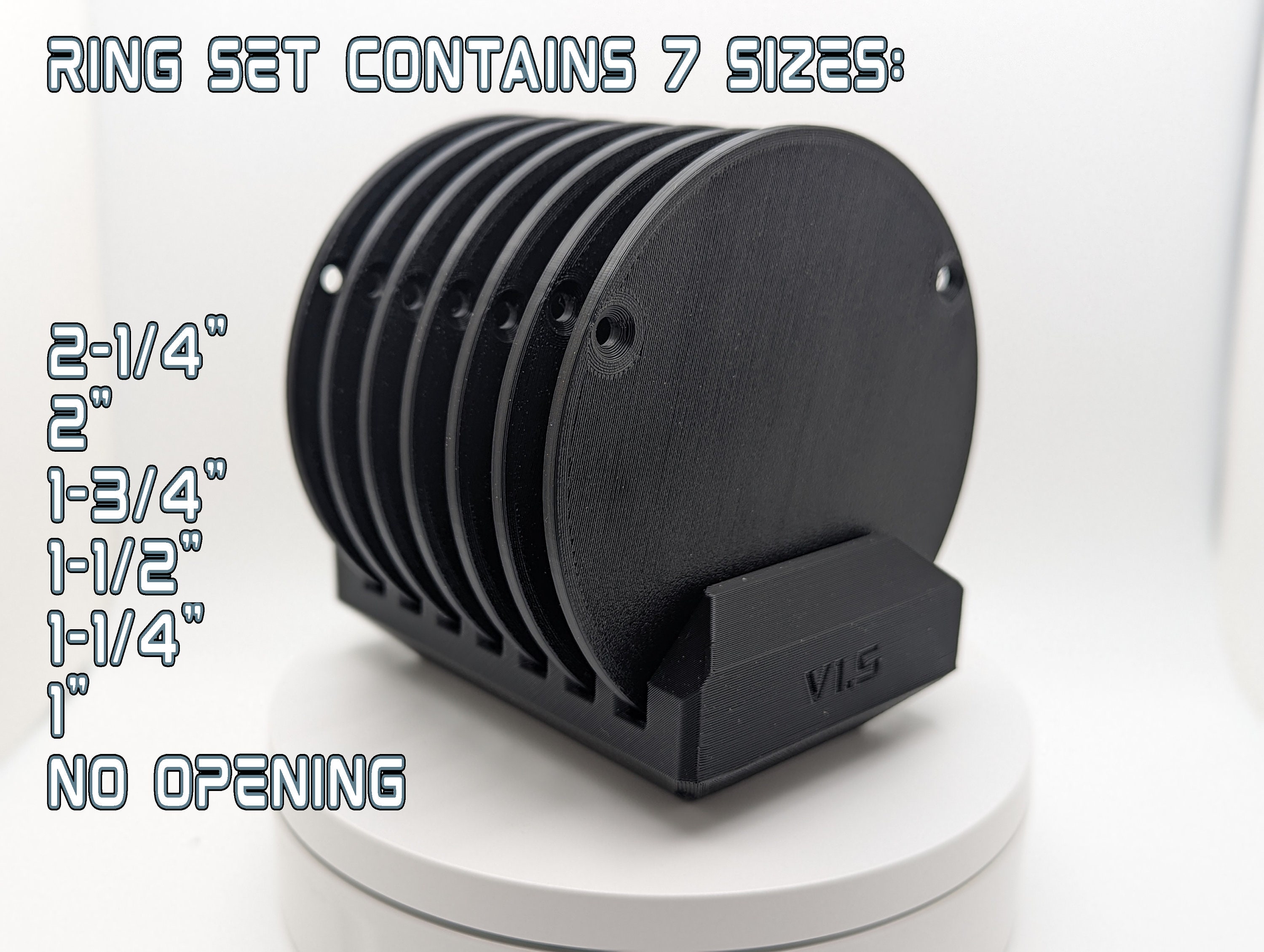 4 Dia. Rockler Router Plate Insert Ring Set With Caddy Router Table ...