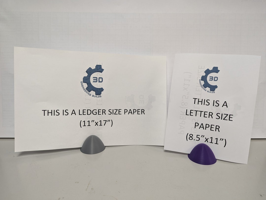 Desktop Cubicle Paper Holder 3D Printed for Letter/legal/ledger ...