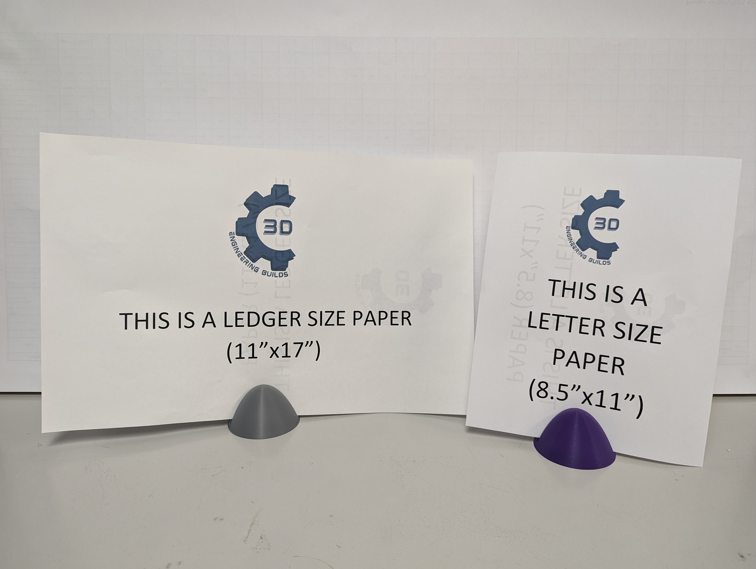 Desktop Cubicle Paper Holder 3D Printed for Letter/legal/ledger ...