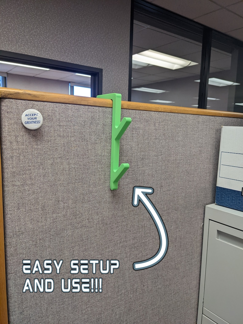 Dual Cubicle Hook, Office & Desk Storage, Office Organization, Cubicle ...