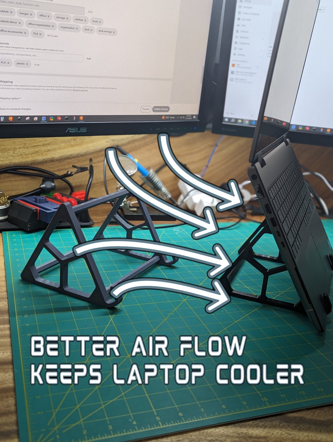 Triangular Laptop Stand for Tablet/macbook/chromebook/microsoft Surface ...