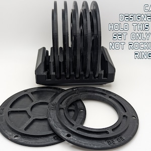 4" Dia. Rockler Router Plate Insert Ring Set With Caddy | Router Table ...