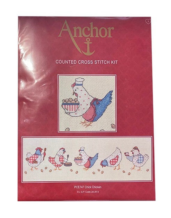 NEW Anchor Counted Cross Stitch Kit Chick Chicken | Etsy