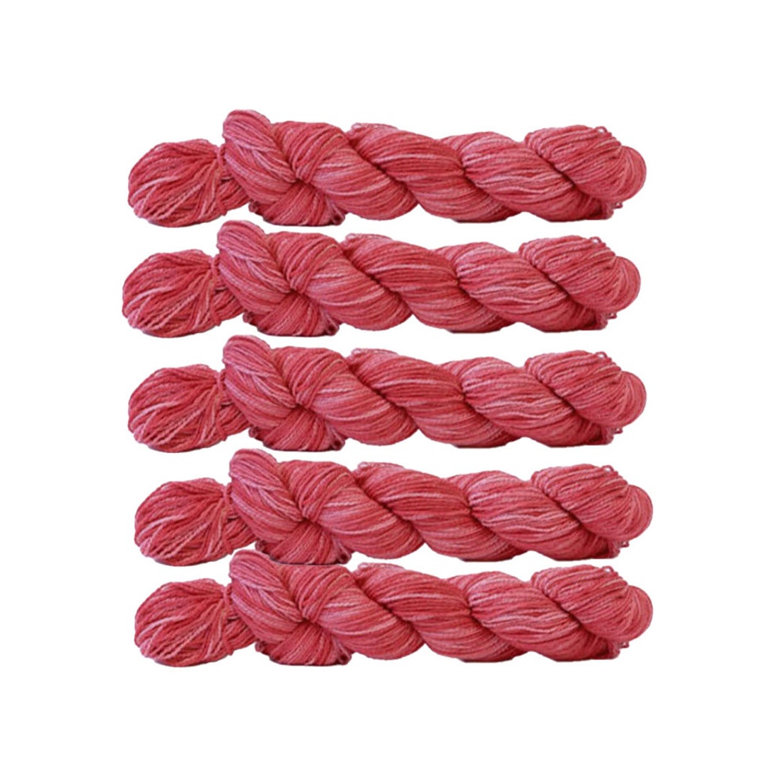 40% Off! 5 Skeins - Hikoo Cobasi DK Tonal - Really Red Tonal (color ...