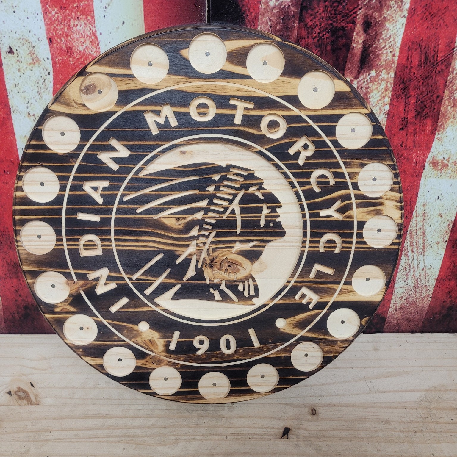 Super Awesome Round Harley Davidson Chip Holder - Etsy