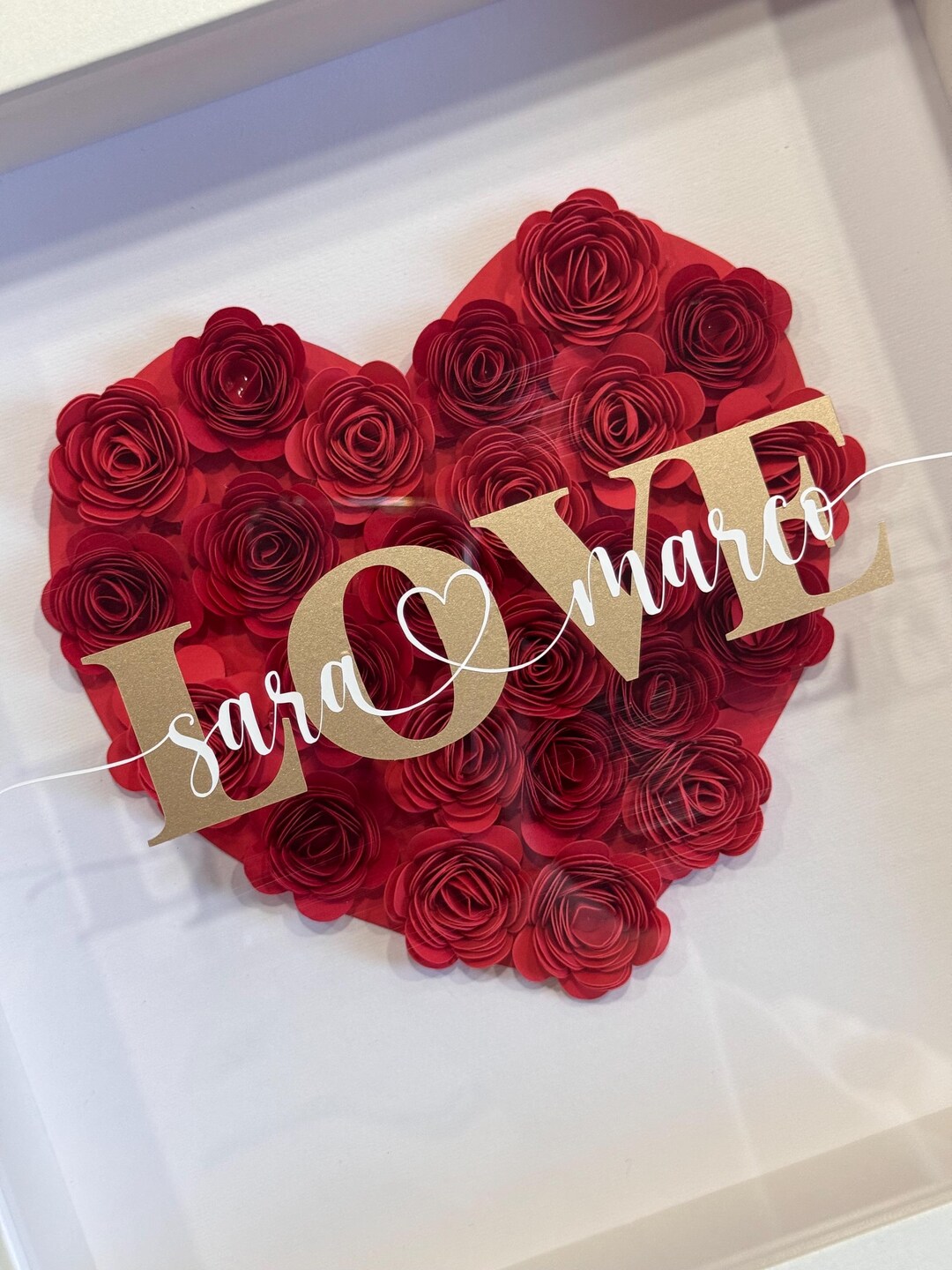 Flower Frame Gift Ideas Valentine's Day Gift 3D Frame Gift for Birth ...