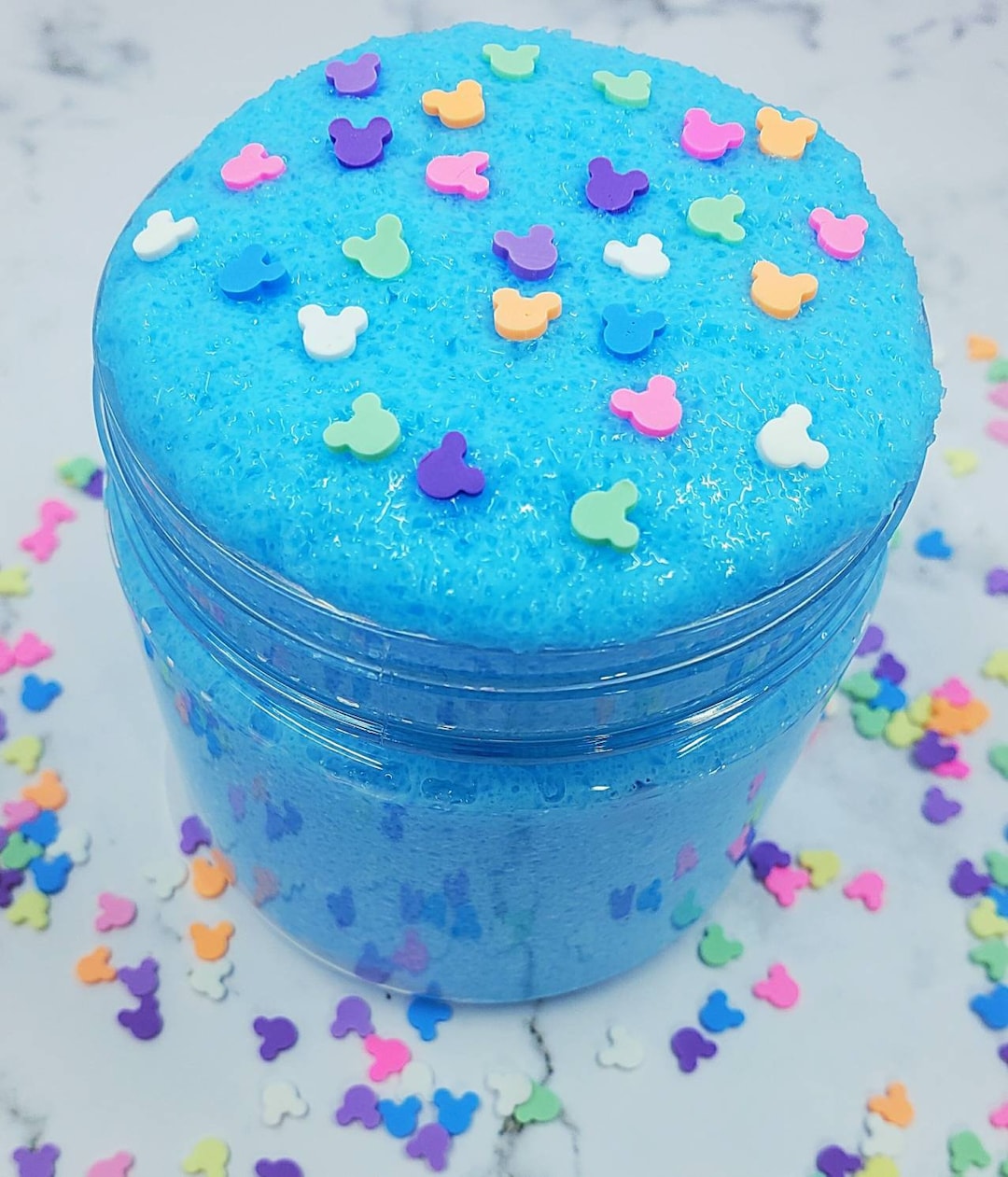 Mickey's Blue Cotton Candy Slime, Blue Slime, Cotton Candy, Cloud Slime ...