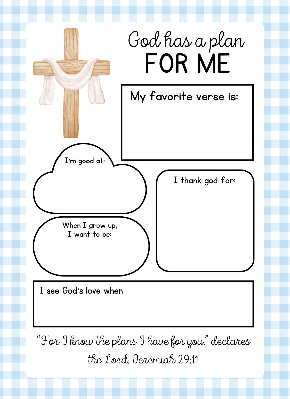 God Has a Plan for Me Printable - Etsy