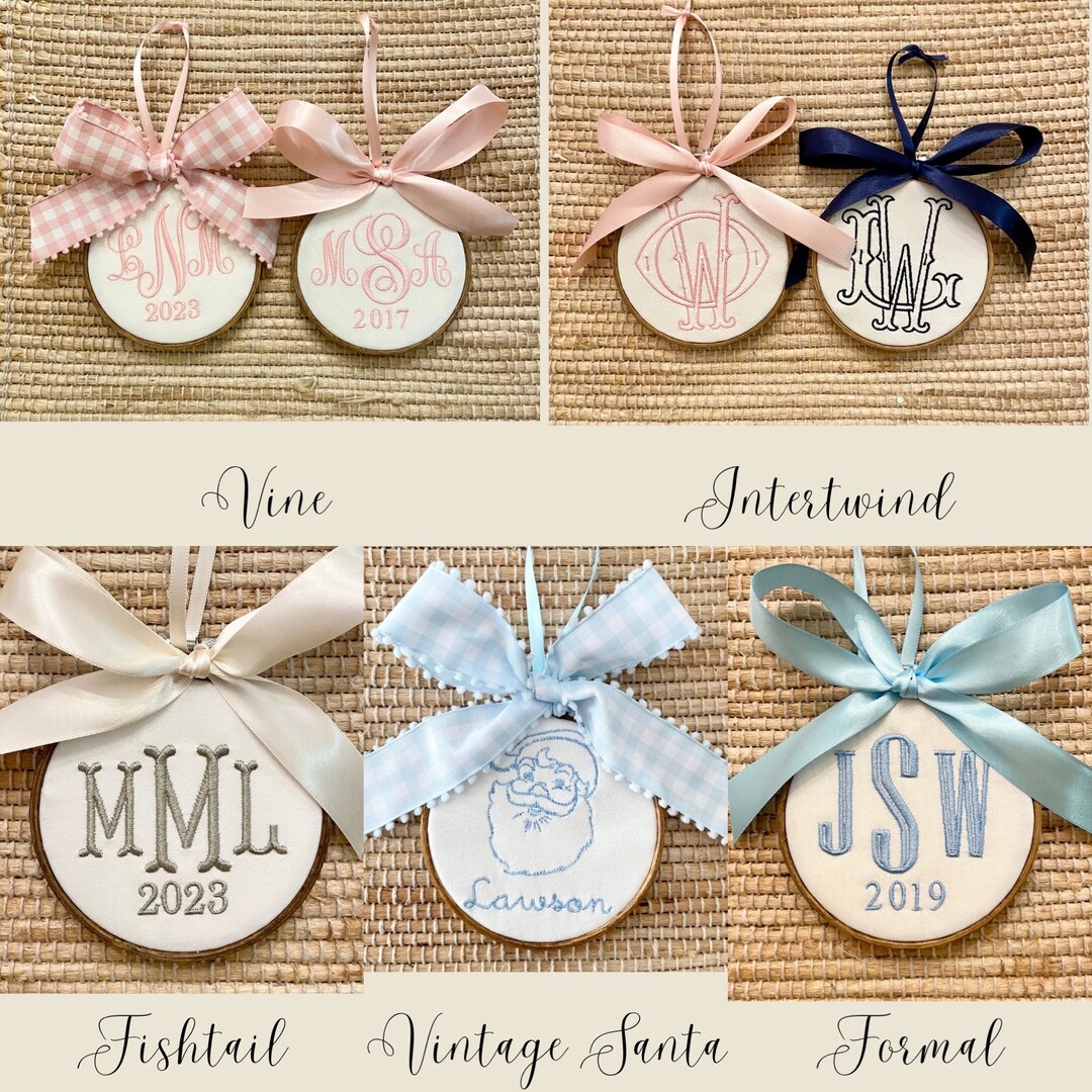 Monogram Ornament - Etsy