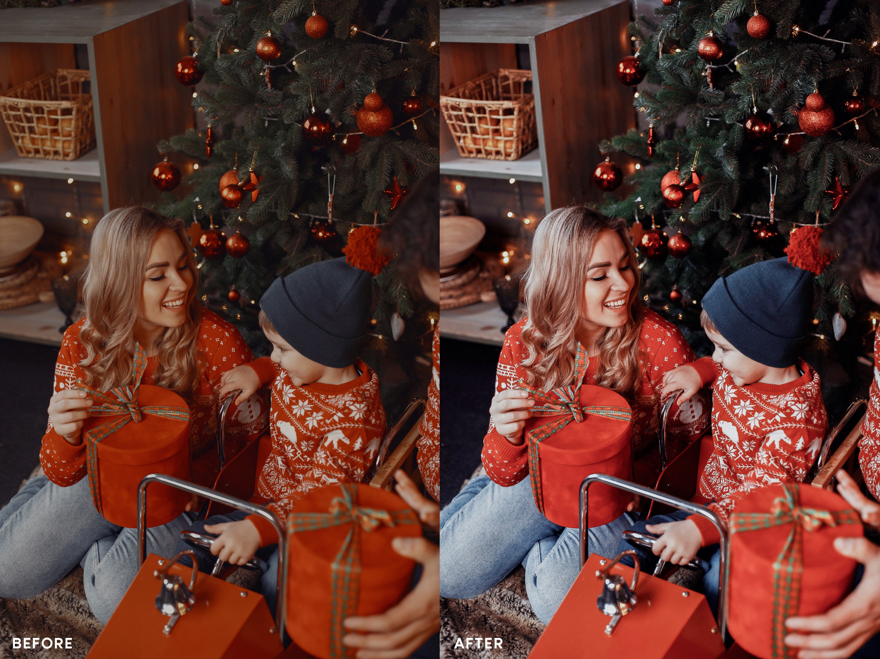 10 Desktop & Mobile Preset MOODY WINTER Holiday Filter, Instagram ...