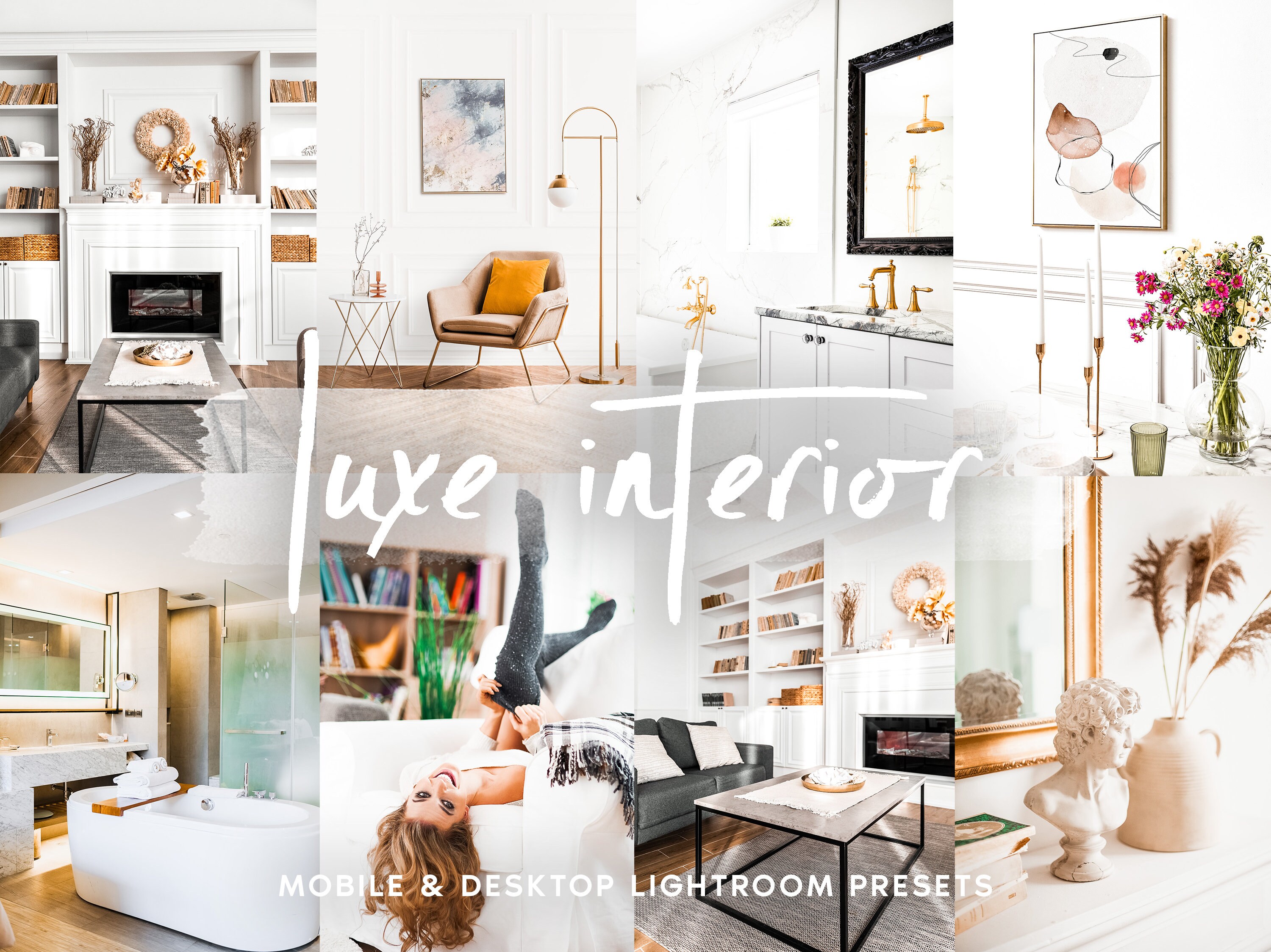 10 Mobile Lightroom Presets, INTERIOR Presets, Bright Airy Indoor ...