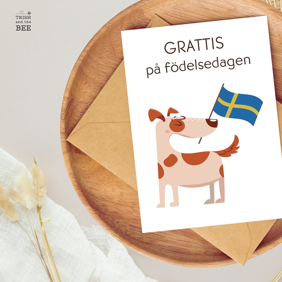 Printable Swedish Birthday Card Grattis På Födelsedagen happy Birthday ...