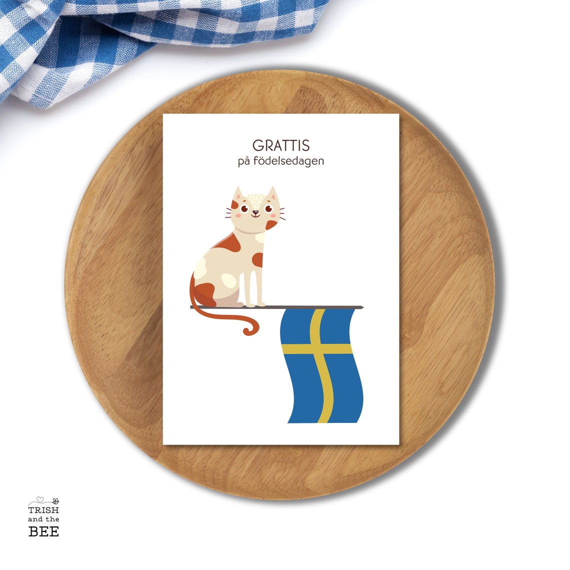 Printable Swedish Birthday Card - Grattis På Födelsedagen (happy ...