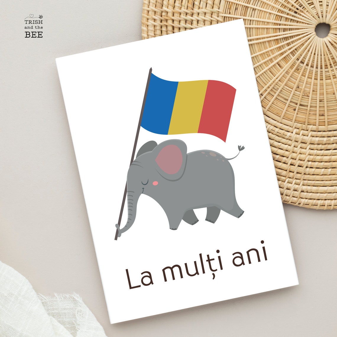 Printable Romanian Birthday Card La Mulți Ani happy Birthday in ...