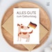 Printable German Birthday Card - Alles Gute Zum Geburtstag (happy ...